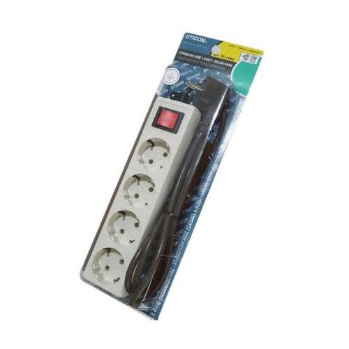 Jual ST-1482 Uticon Stop Kontak 4 Lubang + Saklar Lampu + Kabel - Kota ...