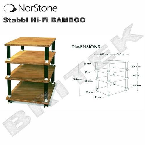 Jual Norstone STABBL HIFI Rack Audio / AV Rack Bamboo - Bamboo ...
