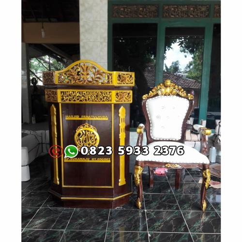 Jual mimbar masjid dan kursi mimbar jati - Kab. Jepara - Dinda ...