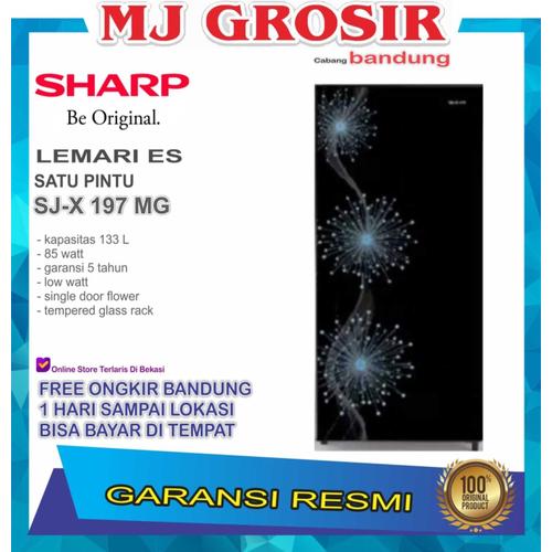 Jual KULKAS SHARP SJX 197 MG LEMARI ES 1 PINTU SJX197MG SJX 197MG SHINE ...