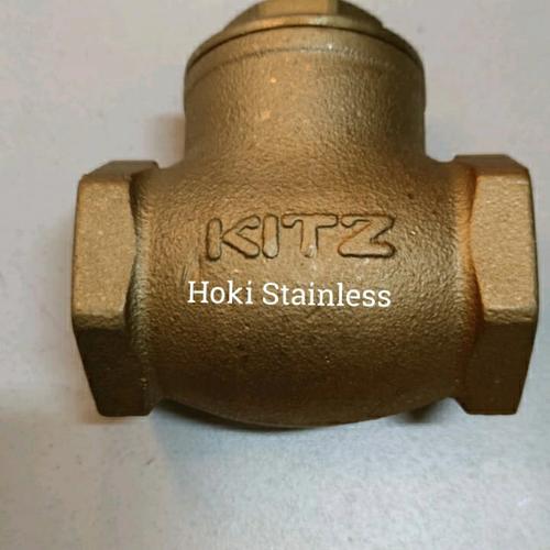 Jual Swing Check Valve Brass Kuningan KITZ Drat 1/2" inch / Class 125 ...