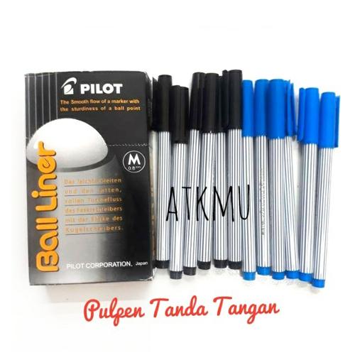 Jual Pulpen PILOT Balliner 0.8mm Hitam Biru Merah Hijau / Pulpen Tanda ...
