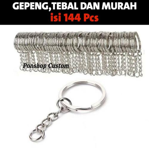 Jual Ring gantungan kunci murah isi 144 biji - Ring Ganci gepeng Ring ...