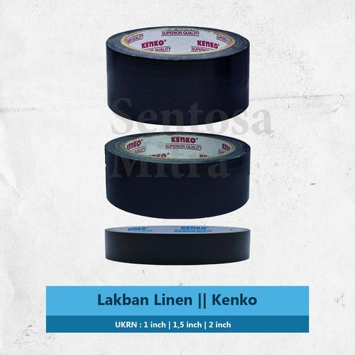 Jual Lakban Kain Hitam KENKO JOYKO 3 Ukuran Cloth Tape Linen Lakban ...