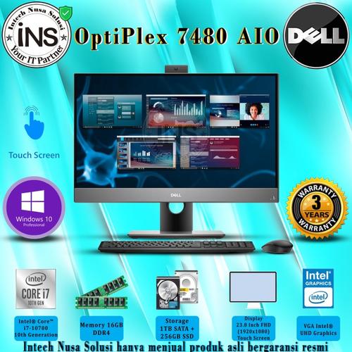 Jual DELL Optiplex 7480 AIO Core i7-10700 32GB 1TB + 256GB SSD WIN10PRO ...