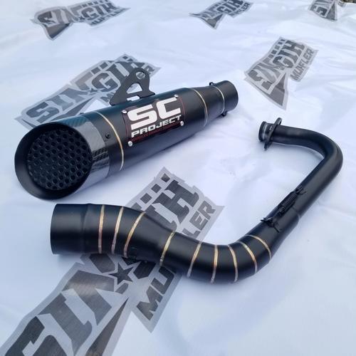 Jual Knalpot SC Project Black Doff Matic Nmax Aerox155 Adv150 Pcx150 ...