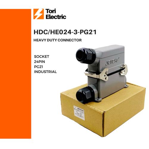 Jual Heavy Duty Connector 24Pin 24 Pin HDC HE024 - PG21 - Kota Bandung - Tori Electric | Tokopedia