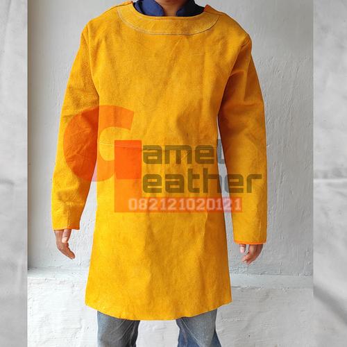 Jual Apron Las Kulit/Jaket Las/Celemek Pelindung Dada Kulit Warna ...