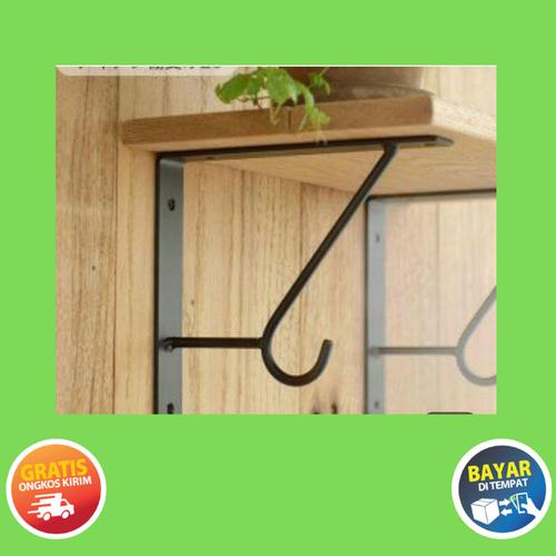 Jual Bracket Rak Siku Ambalan Rak Gantung Dinding Besi Cantolan ...