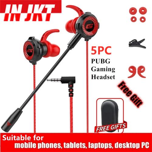 Jual IN JKT Headset Gaming Full Bass Earphone Wired PUBG HIFI Stereo ...