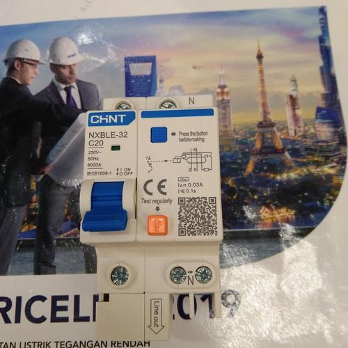 Jual Rcbo/Elcb 20A 1P+N 30Ma Chint - Jakarta Pusat - Panel listrik ...