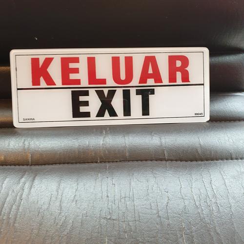 Jual Papan tulisan Keluar-Exit/papan akrilik/sign board - Jakarta Pusat ...