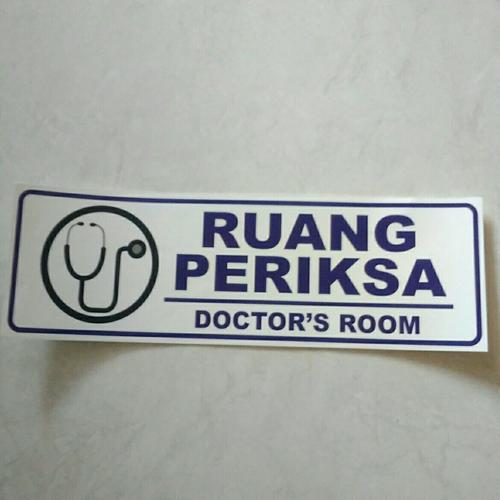 Jual stiker vinyl 23x7.5cm RUANG PERIKSA sign rambu k3 - Jakarta Utara ...