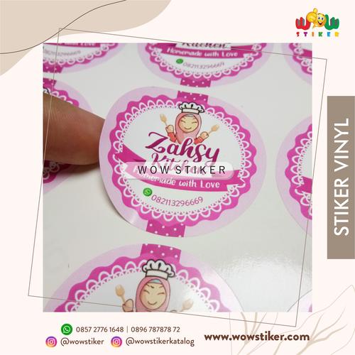 Jual Cetak Stiker Logo Makanan Vinyl A3 - Kota Semarang - Wow Stiker ...
