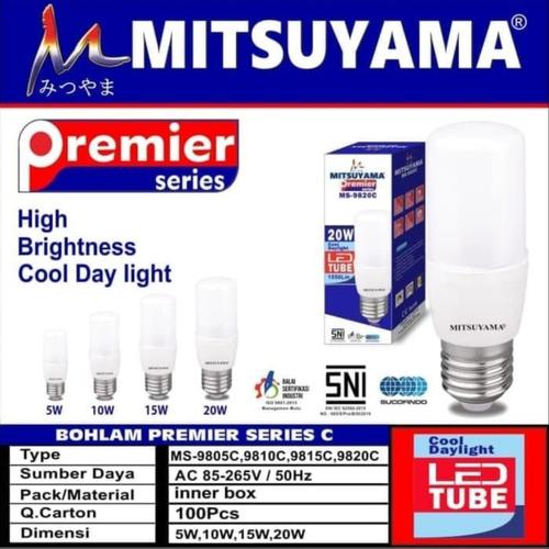 Jual Lampu Bohlam LED Stick 20 Watt PREMIER MS-9820C 15W Stik MITSUYAMA - Putih - Jakarta Barat ...