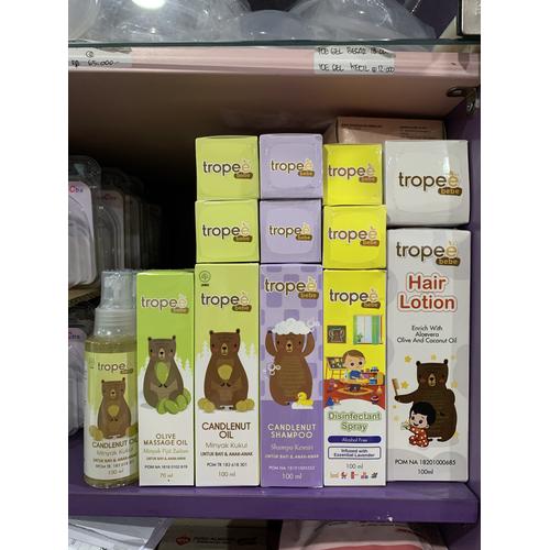 Jual Tropee Bebe Shampoo Candlenut oil Hair Lotion Telon Lotion ...