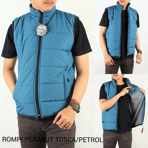 Jual Jaket Rompi Parasut Taslan Pria / Rompi Parasut Premium pria ...