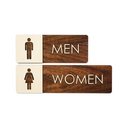 Jual Toilet sign acrylic kayu keren | sign toilet | papan toilet ...