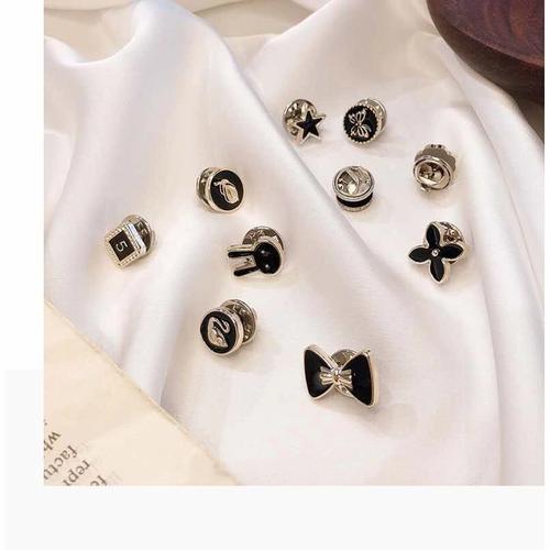 Jual 10Pcs Prevent Accidental Exposure Buttons Brooch Pins Badge ...