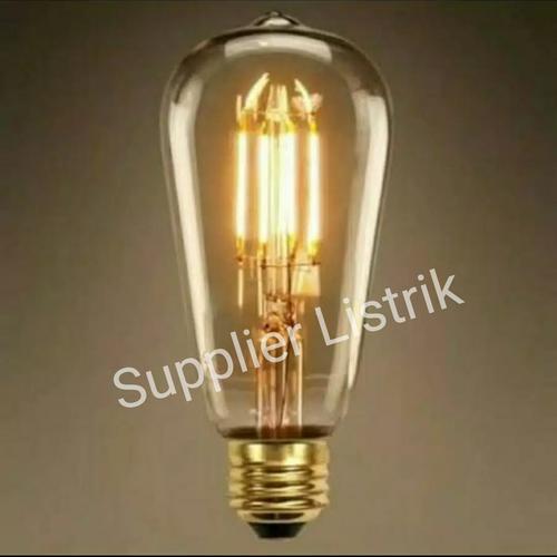 Jual LAMPU CAFE LED FILAMEN 4 WATT EDISON 4W / LED BULB 4W E27 OVAL ...