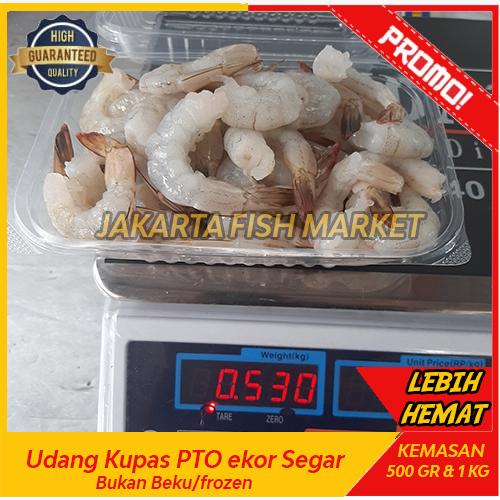 Jual Udang Kupas Segar PTO Fresh Packing Rapih dan Bersih - 500 gram ...