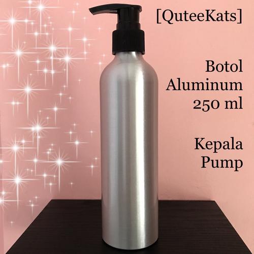Jual Botol Pump Aluminium 250ml | Aluminum Bottle for Essential Oils ...