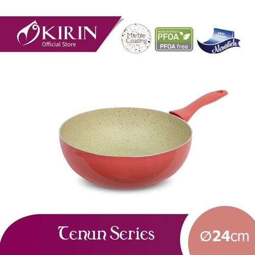 Jual KIRIN DEEP FRYPAN / TEFLON TENUN SERIES 24CM - Hijau - Kab ...