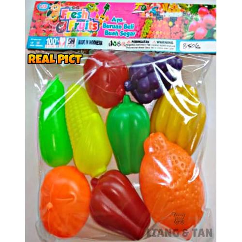 Promo PROMO Mainan Anak Buah Buahan isi 9 PCS Buah Dan Sayuran Edukasi ...
