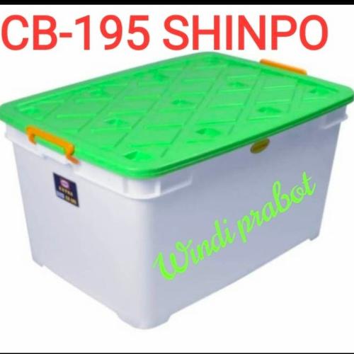 Jual Shinpo 126 CB 195 Liter Extra Container Box CB195 Dengan Roda dan ...