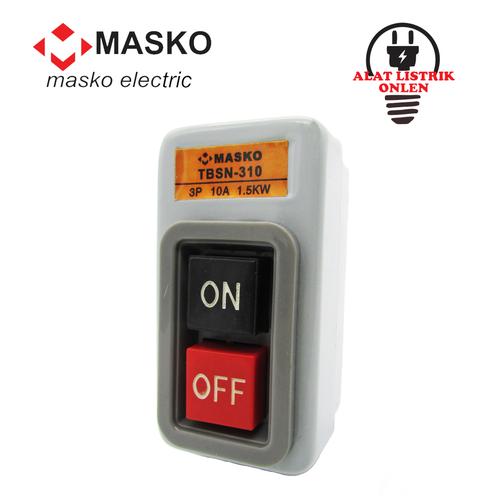 Jual Power Push Button Switch ON - OFF 10A / 15A / 30A 3P MASKO - Kota ...