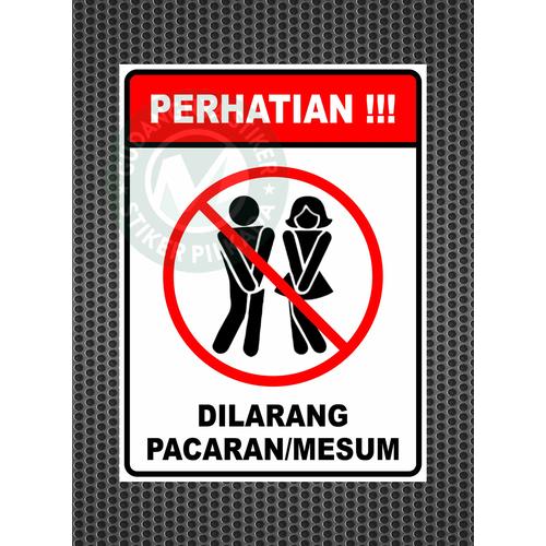 Jual STIKER DILARANG PACARAN 14X19 CM - Kota Tangerang Selatan - STIKER ...