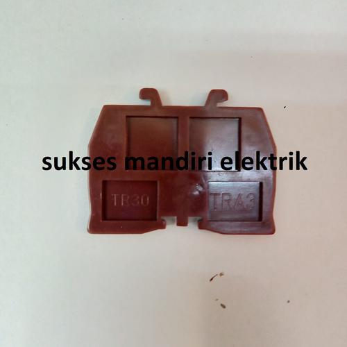 Jual End Plate Terminal Block TR 30A Din Rail/ TUTUP TR 30A / COVER ...