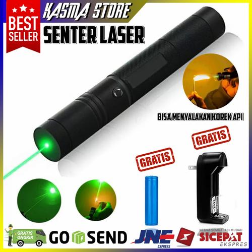 Promo Senter Laser jarak Jauh Laser Hijau Green Laser Ponter - Jakarta ...