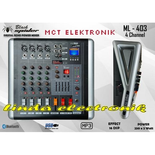 Jual POWER MIXER BLACKSPIDER ML403 900 WATT ORIGINAL black spider ml 403 - Jakarta Barat - Linda ...