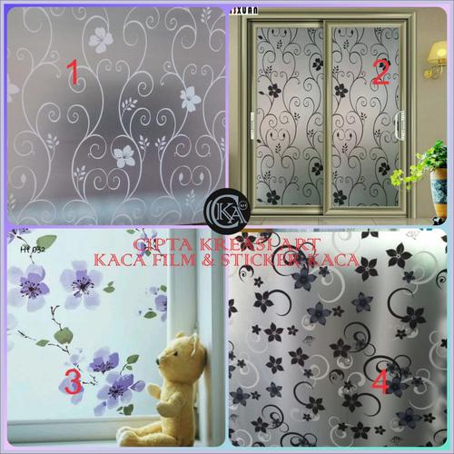 Jual Stiker kaca/sticker sandblast motif batik/kaca film untuk rumah ...