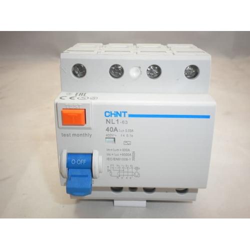 Jual ELCB Chint NL1 4P 40A 30mA 6kA Anti Kontak Setrum RCCB ELCB Chint ...