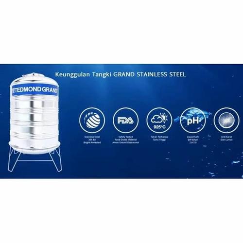 Jual Tandon Air / Tangki Air Stainless Tedmon Grand 1100 Liter - Kota ...