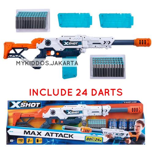 Jual Zuru Xshot Max Attack + Include 24 Darts - Mainan Pistol Anak [ORI ...