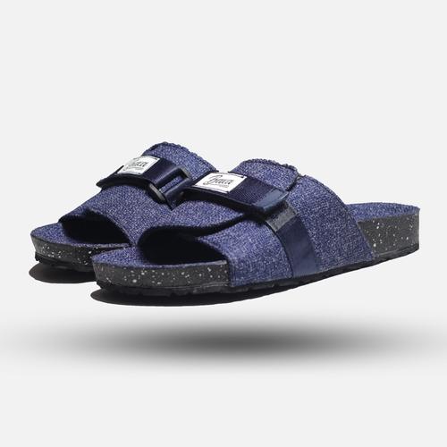 Jual Sandal Pria/Sandal Slide Kasual/Sandal Premium Baxa VOLCANO NAVY ...