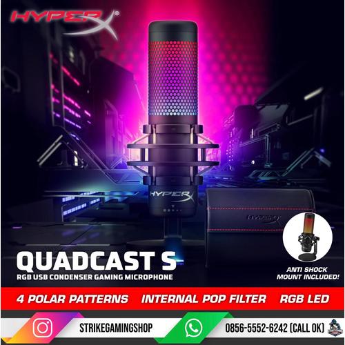 Jual HYPERX QUADCAST S RGB CONDENSER GAMING MICROPHONE - BLACK - Kota ...