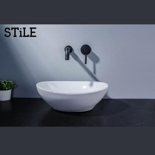 Jual keran kran wastafel tempel dinding hitam kran wastafel tanam hot ...