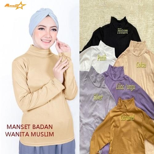 Jual Manset Badan Wanita Muslim / Kaos Polos Lengan Panjang / Mangset ...