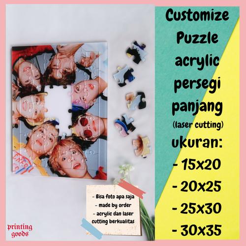 Jual CUSTOM PUZZLE ACRYLIC PERSEGI PANJANG / AKRILIK PUZZLE PERSEGI ...