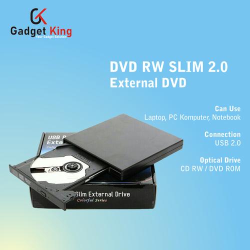 Jual DVD RW Eksternal 2.0 Slim Portable External Komputer PC Laptop ...