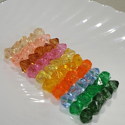 Jual Mote Akrilik Bening Diamond 12 mm Warna (10 pcs) - Krem - Jakarta ...