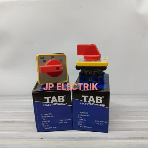 Jual Selector Switch 3 Posisi 1 Pole SA16-3-1 Plate Man-Off-Auto ...