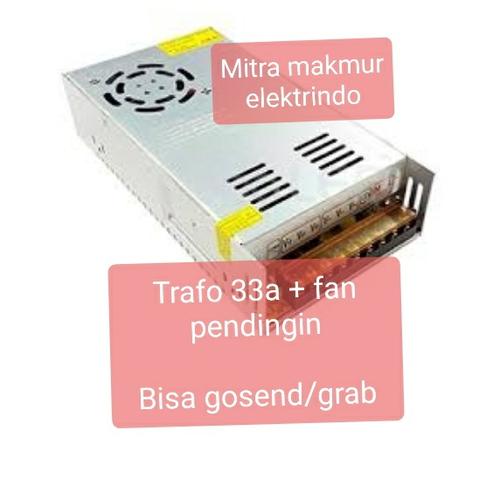 Jual Trafo / powersupply 12V 33A + fan pendingin / Trafo Led 33a 12v ...