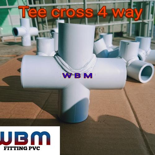 Jual tee cross 1/2 pvc 4 way - Kab. Subang - WBM fitting pvc | Tokopedia