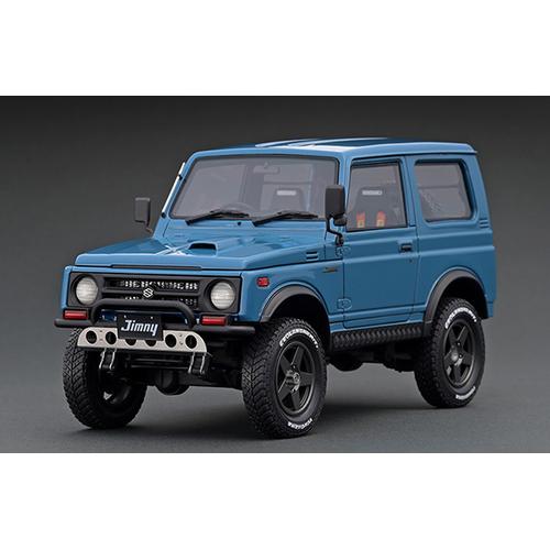 Jual SUZUKI Jimny (JA11) Lift Up Blue scale 1:18 by ignition model ...