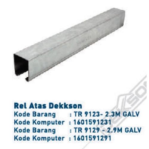 Jual REL ATAS DEKKSON TR 9123-2.3M GALV Top Track Pintu Garasi 230 Rel ...